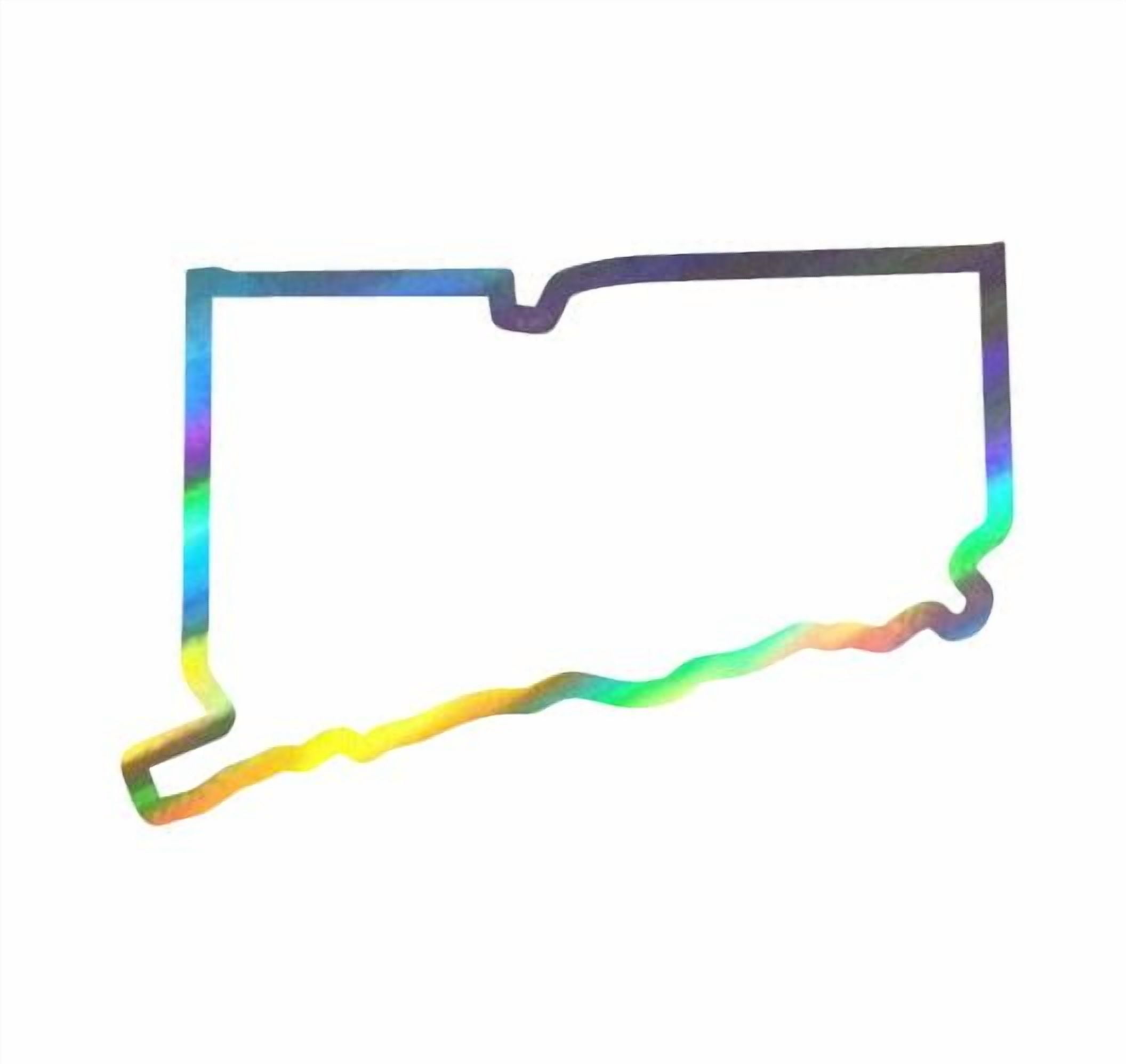 State Map Outline Connecticut Vinyl Decal Sticker UV & Waterproof ...