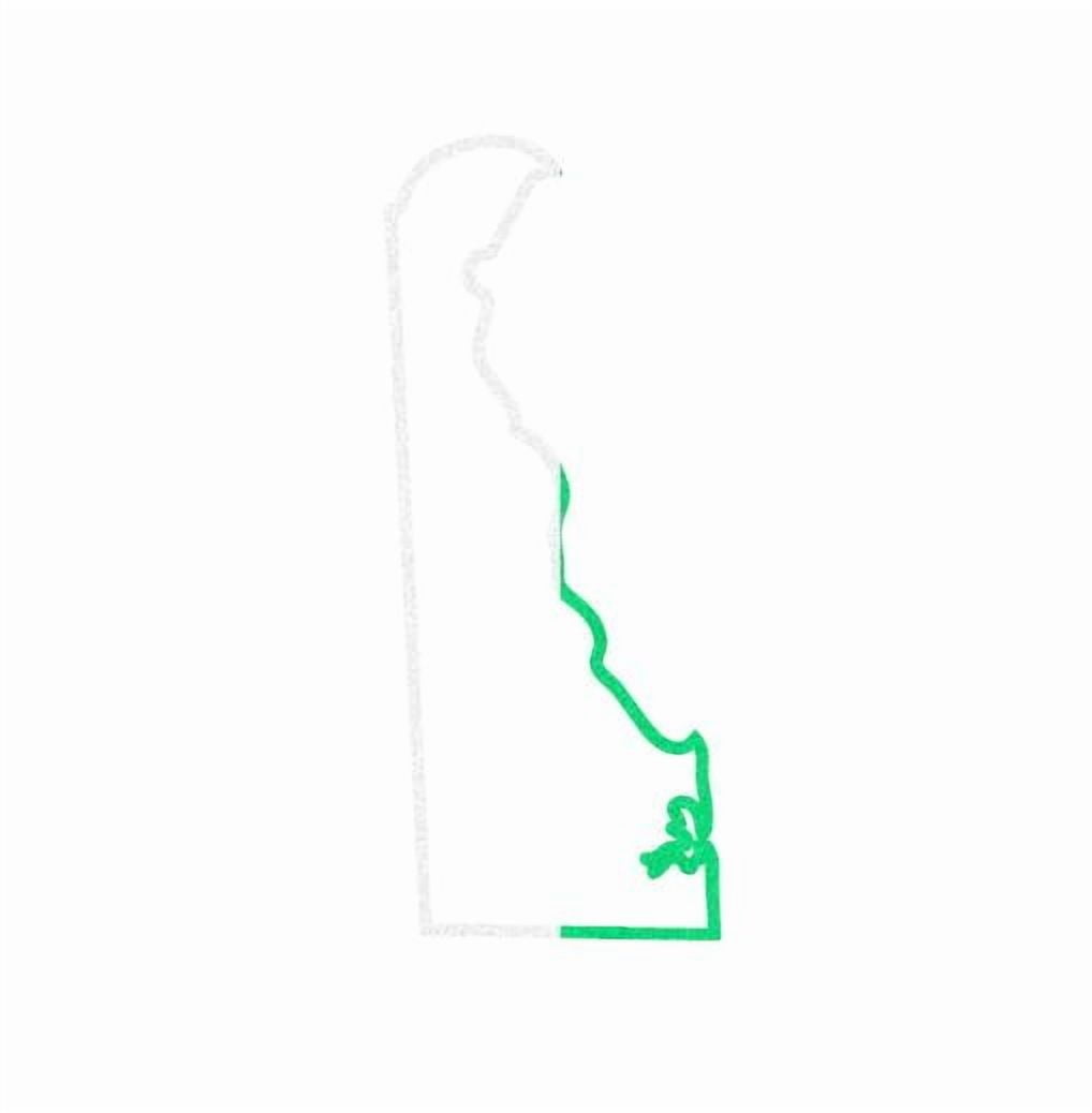 State Map Outline Delaware Vinyl Decal Sticker UV & Waterproof Bumper ...