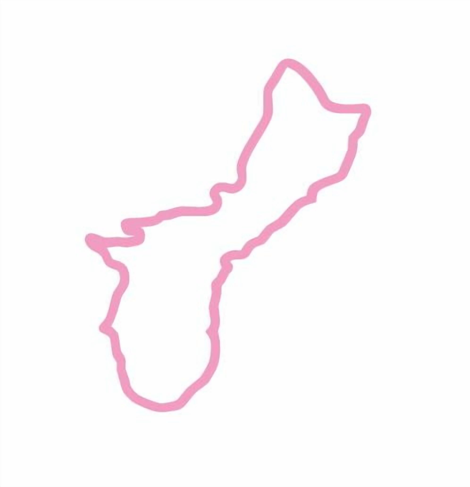 State Map Outline Guam Island Vinyl Decal Sticker UV & Waterproof ...