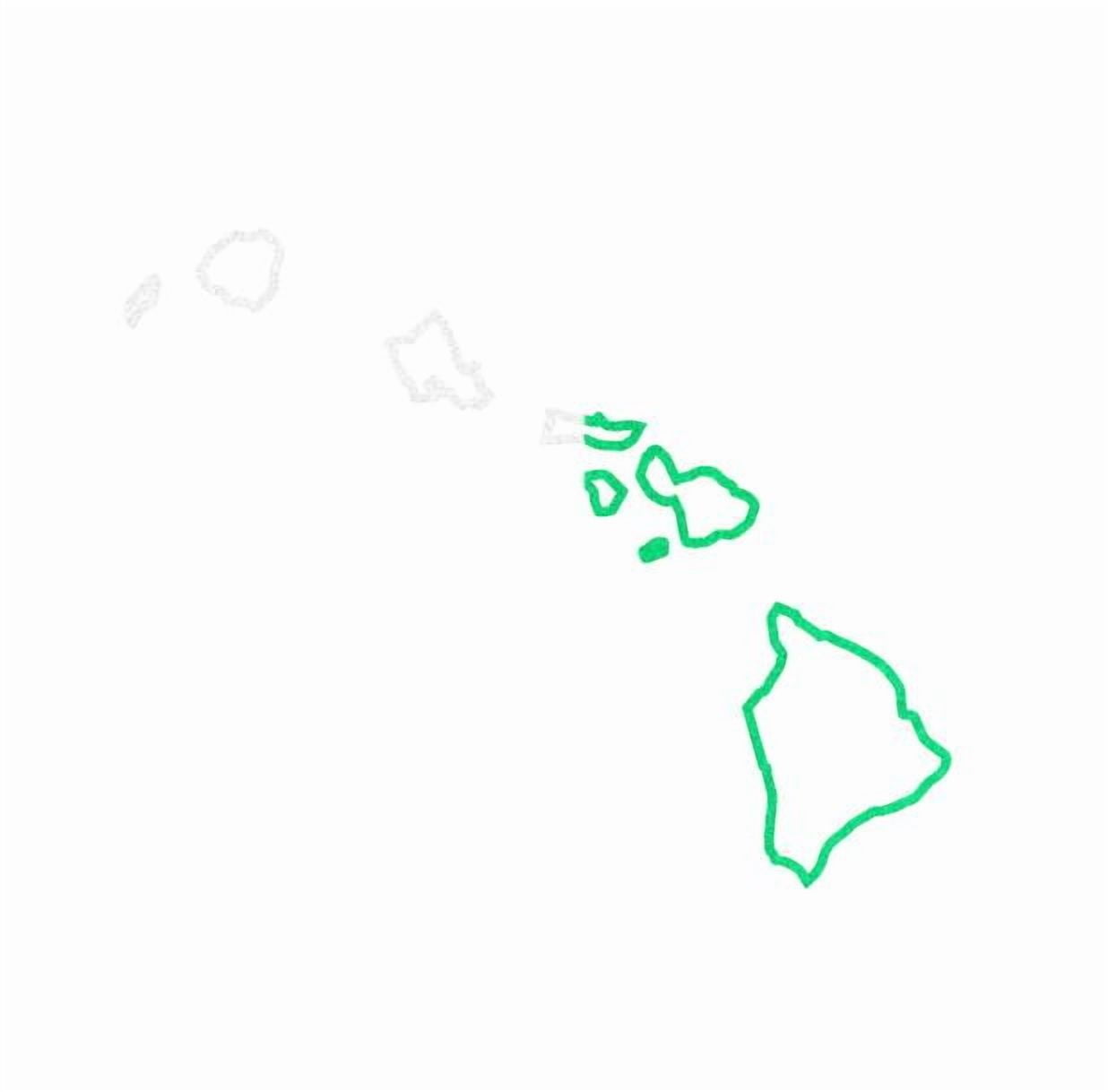 State Map Outline Hawaii Islands Ohana Vinyl Decal Sticker UV ...