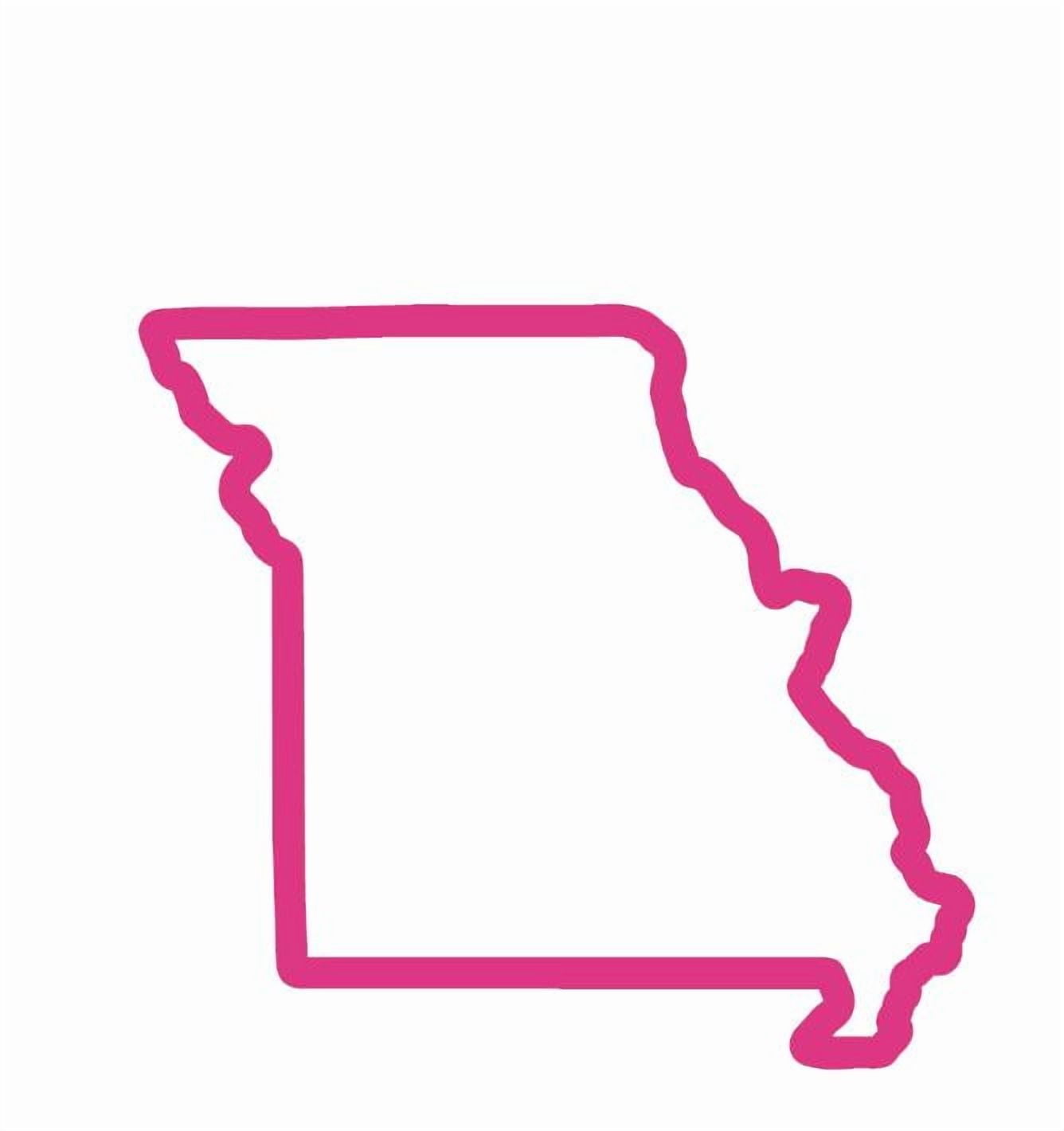 State Map Outline Missouri Vinyl Decal Sticker UV & Waterproof Bumper ...