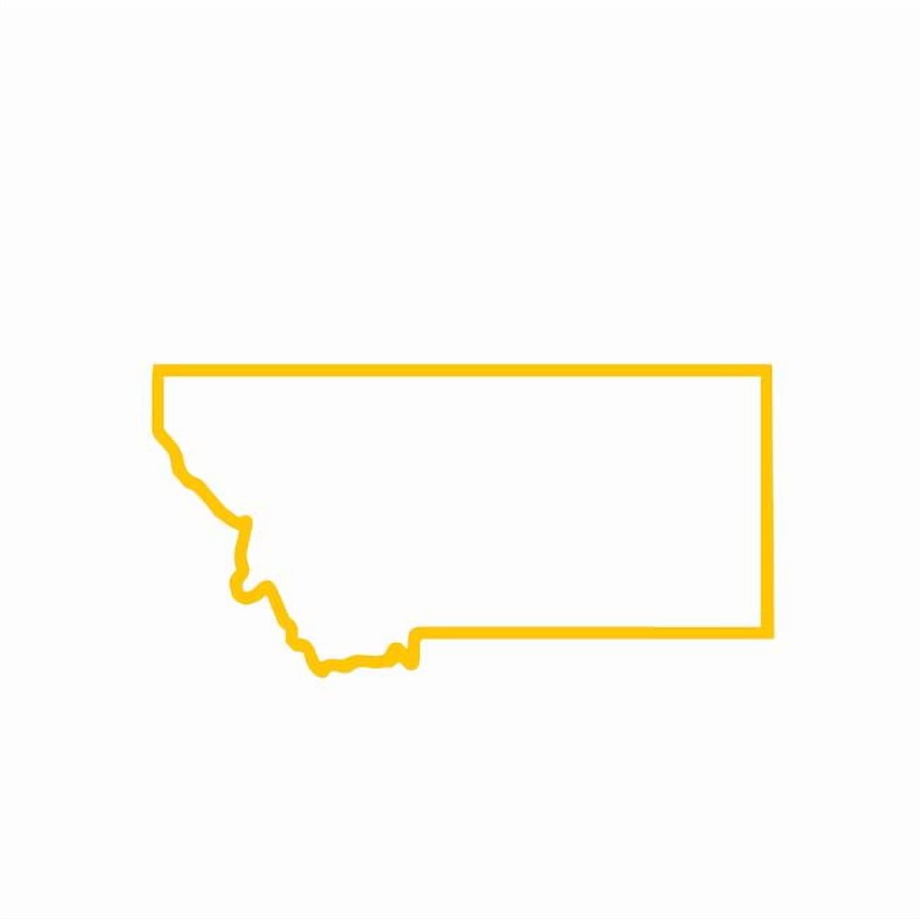State Map Outline Montana Vinyl Decal Sticker UV & Waterproof Bumper ...