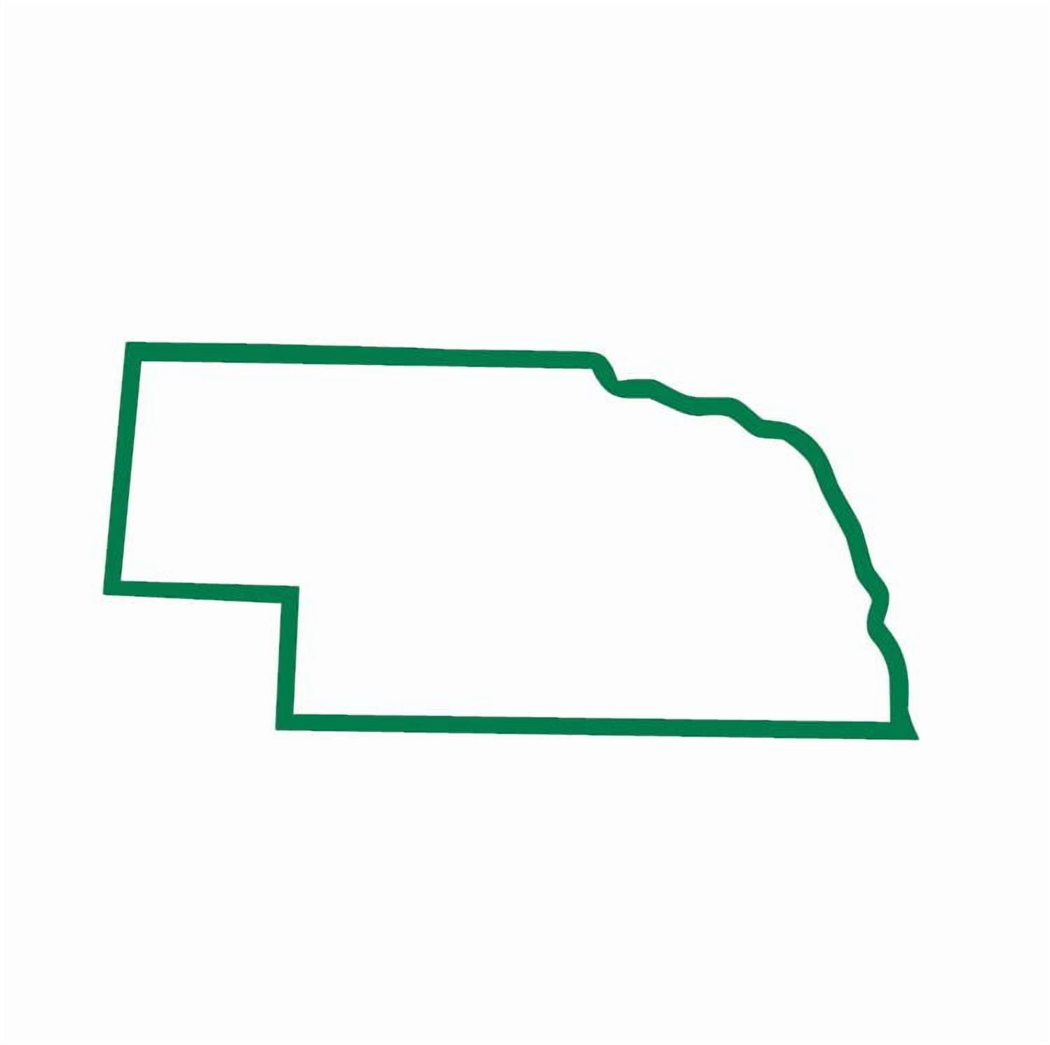 State Map Outline Nebraska Vinyl Decal Sticker UV & Waterproof Bumper ...