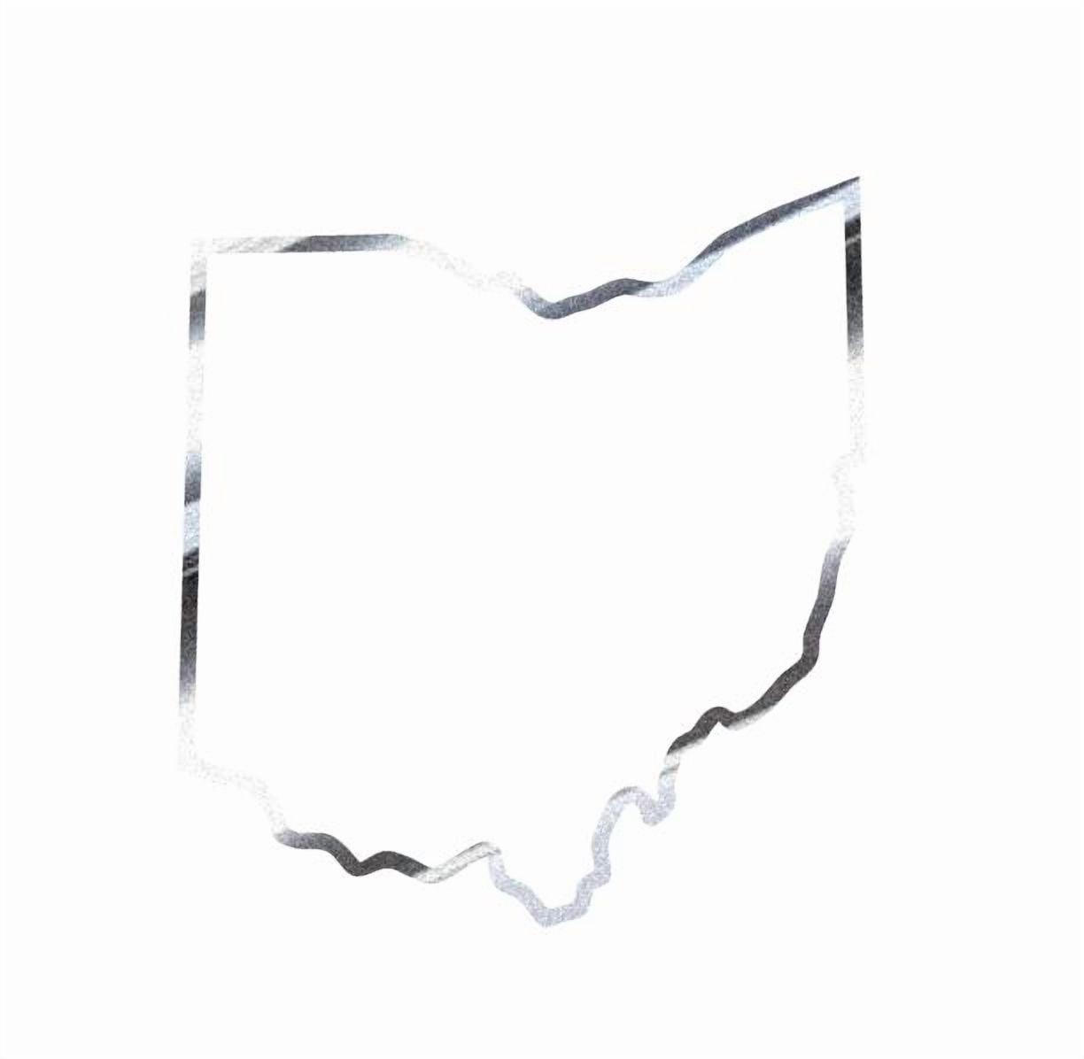 State Map Outline Ohio Vinyl Decal Sticker UV & Waterproof Bumper ...