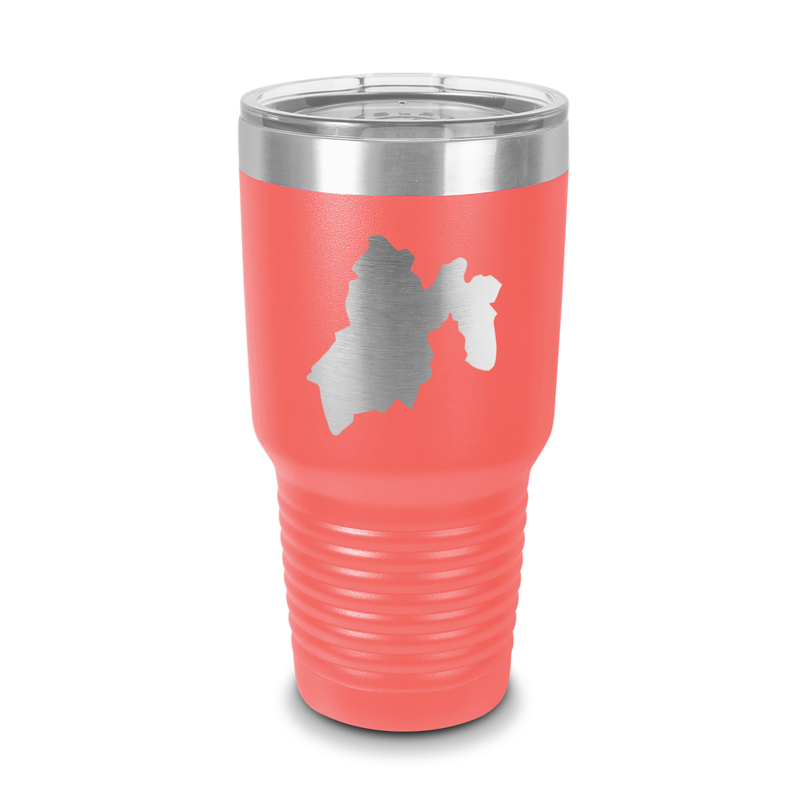 State of Mexico Shaped Tumbler 30 oz - Laser Engraved w/ Clear Lid ...