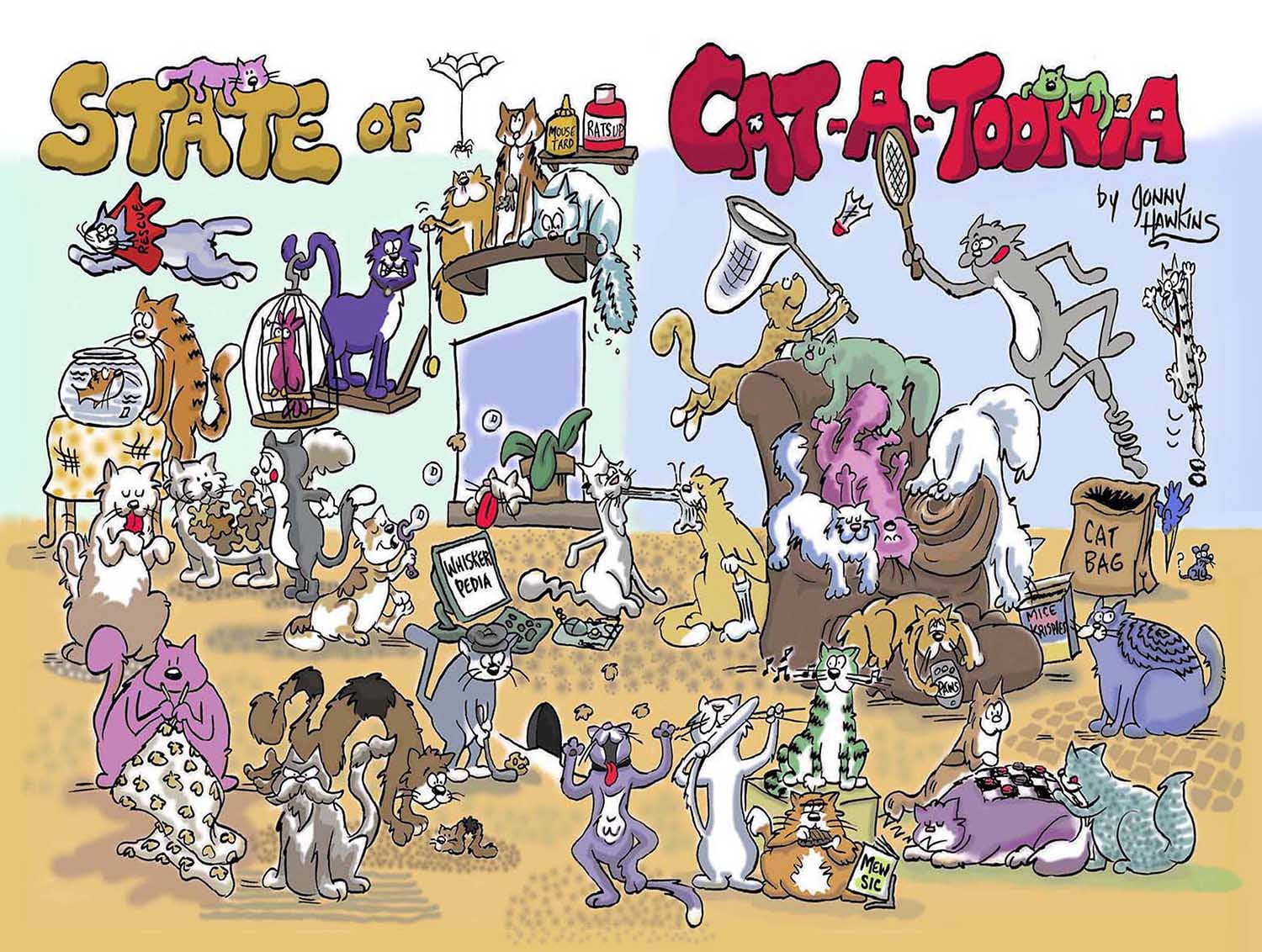 State Of Cat-A-Toonia - Walmart.com