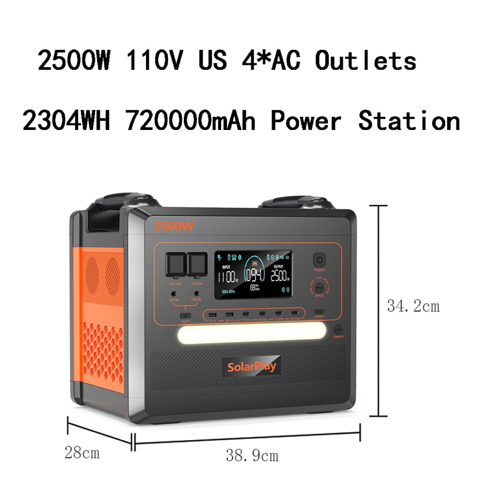 State Power Station 2500W 2400W Camping Supplies LiFePO4 Home Battery ...