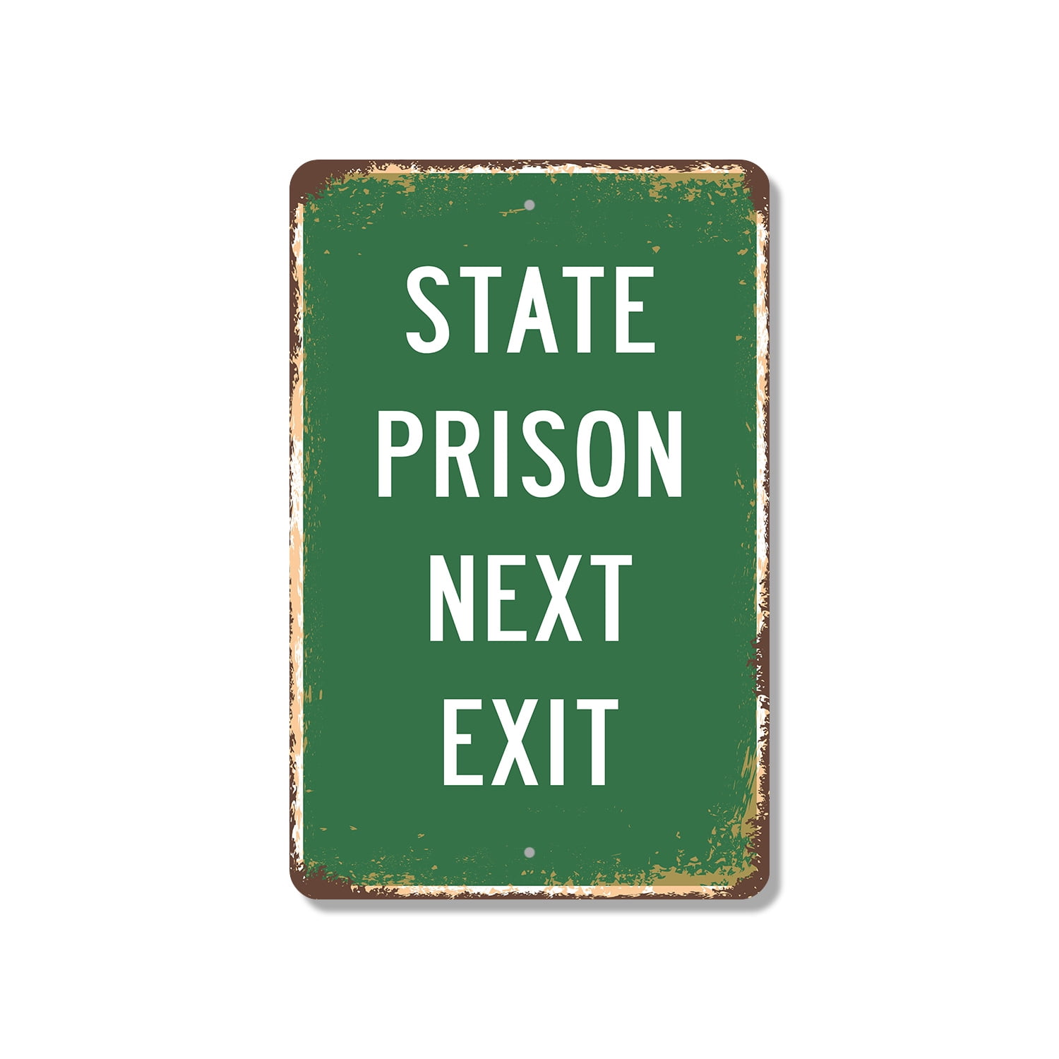 State Prison Next Exit 8 Inch x 12 Inch Novelty Plastic Sign Durable ...