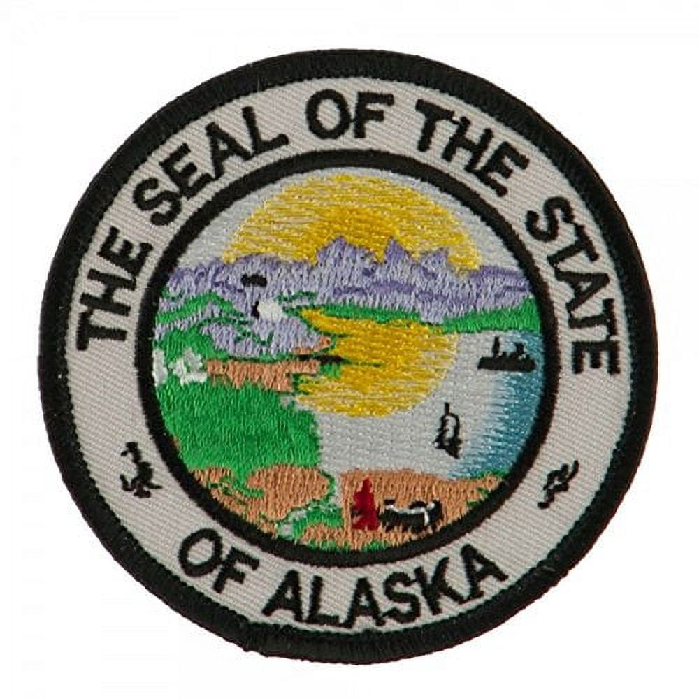 State Seal Patch Round 3" Diameter, Embroidered Iron On or Sew On Seal ...