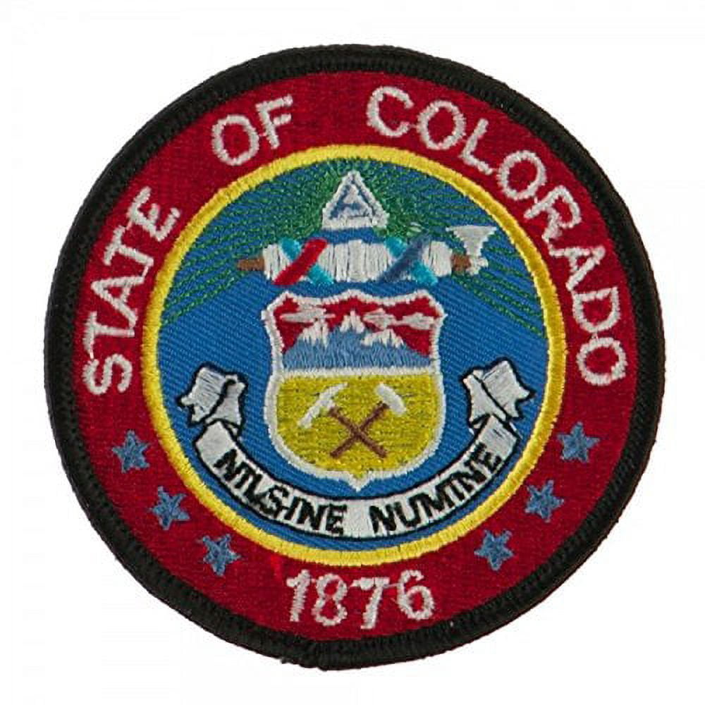 State Seal Patch Round 3" Diameter, Embroidered Iron On or Sew On Seal ...