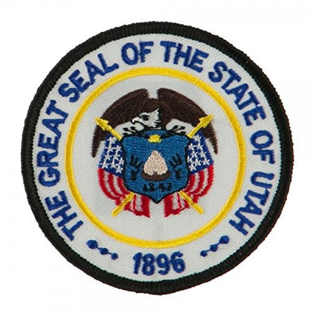State Seal Patch Round 3" Diameter, Embroidered Iron On or Sew On Seal ...