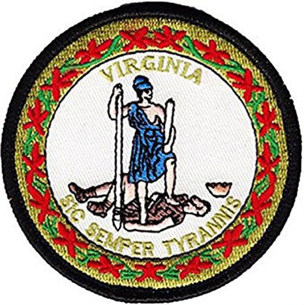 State Seal Patch Round 3" Diameter, Embroidered Iron On or Sew On Seal ...