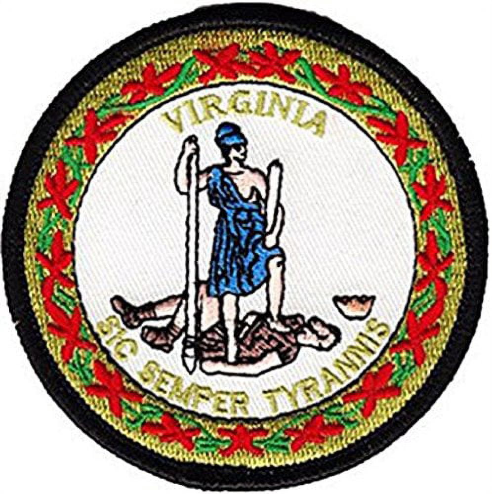 State Seal Patch Round 3" Diameter, Embroidered Iron On or Sew On Seal ...
