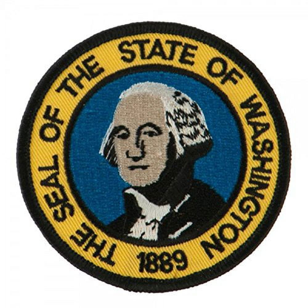 State Seal Patch Round 3" Diameter, Embroidered Iron On or Sew On Seal ...