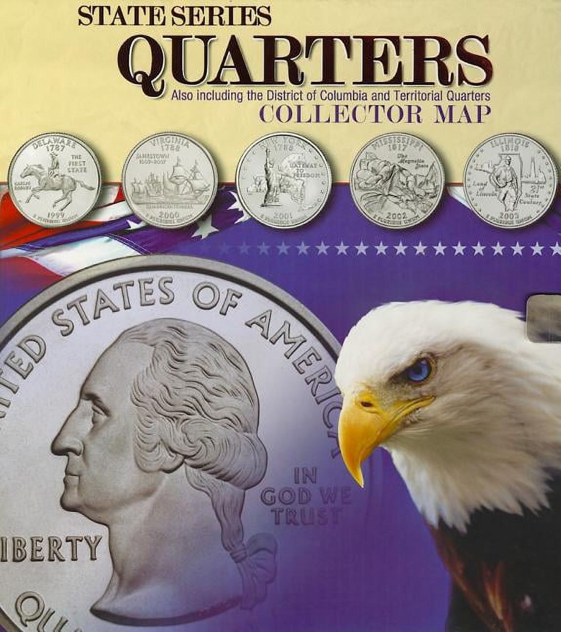 Whitman Publishing State Series Quarter Collector Map, Educational Map ...