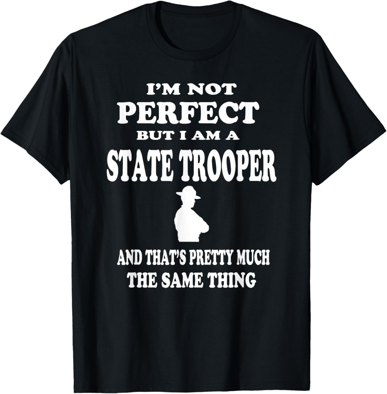 State Trooper Policeman Law Officer T Shirt Gift Idea - Walmart.com