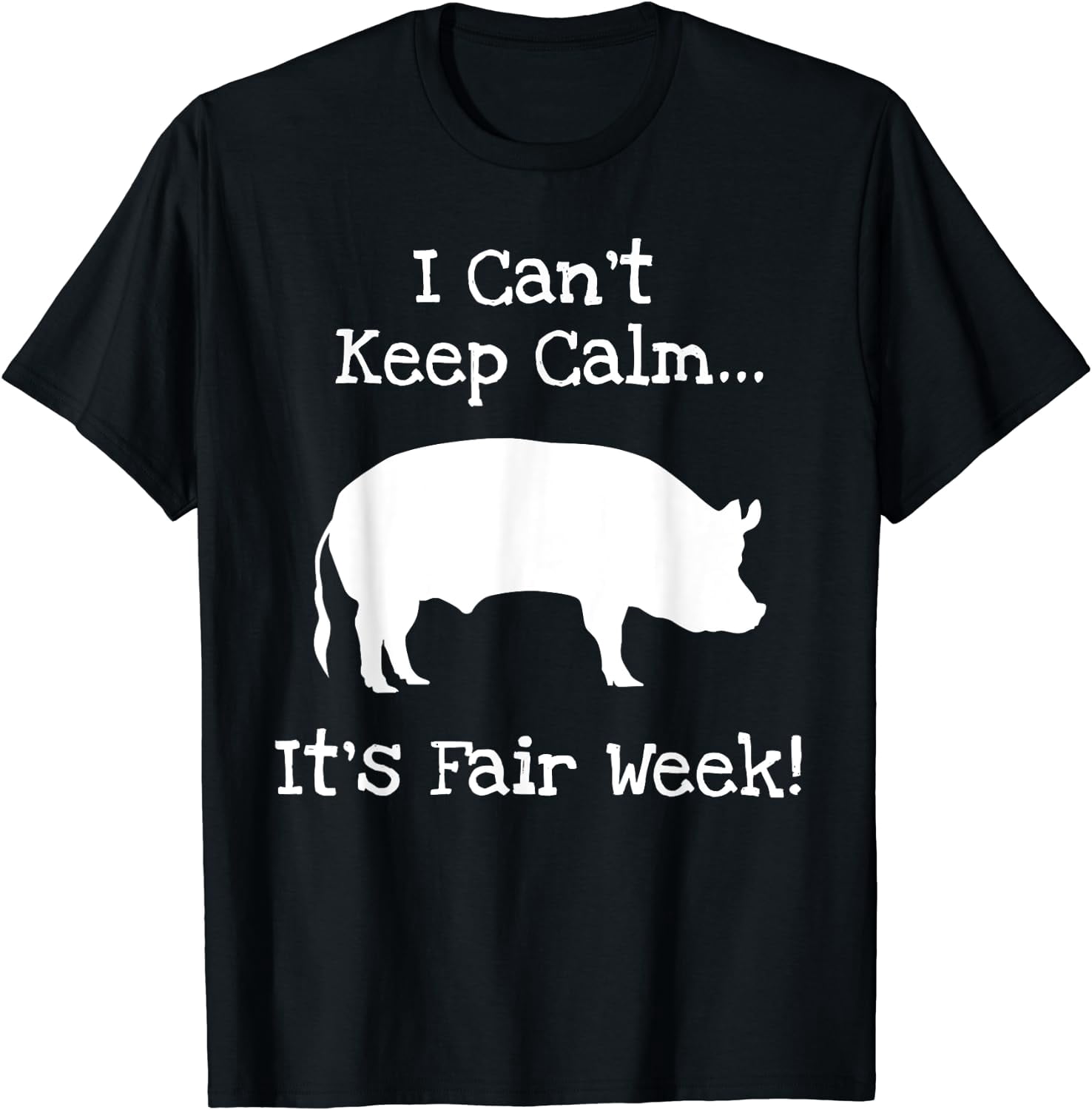 State and County Fair - Show Pig Livestock Showing T-Shirt Black 4X ...
