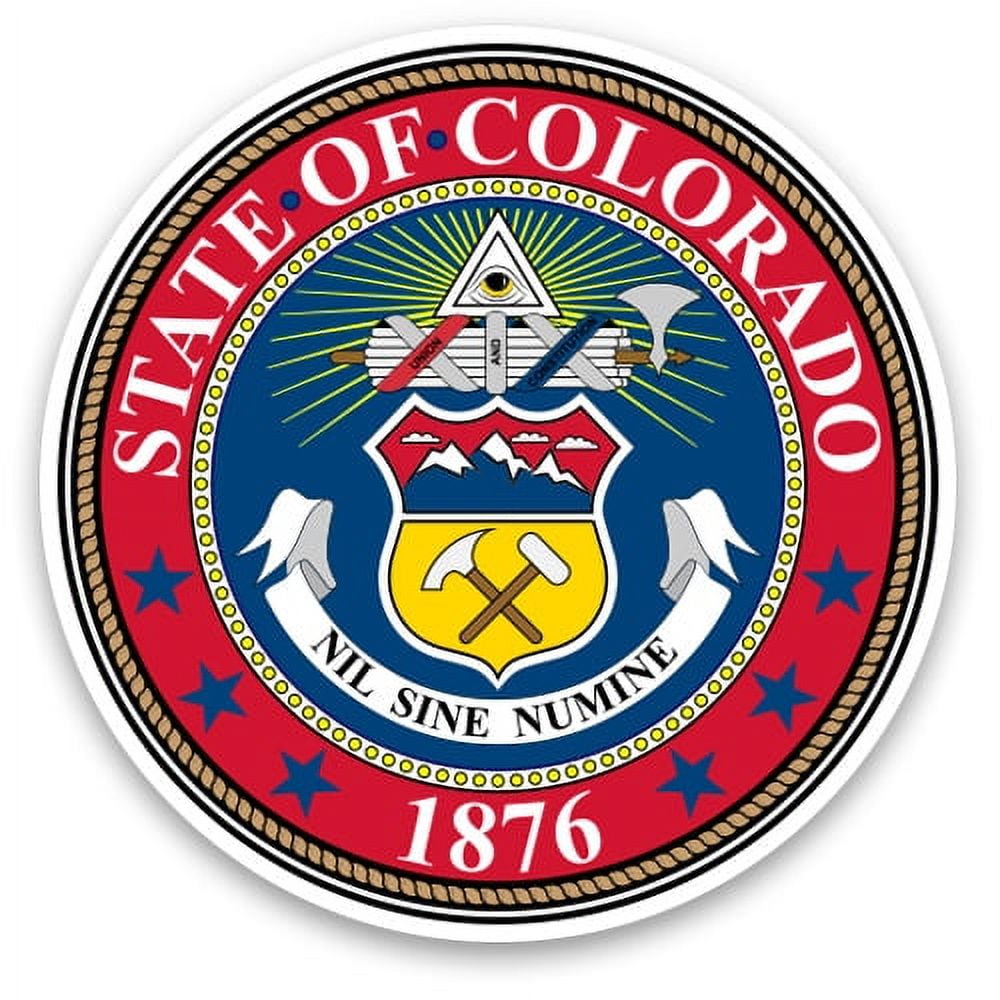 State of Colorado Seal - 8" Vinyl Sticker - For Car Laptop I-Pad ...