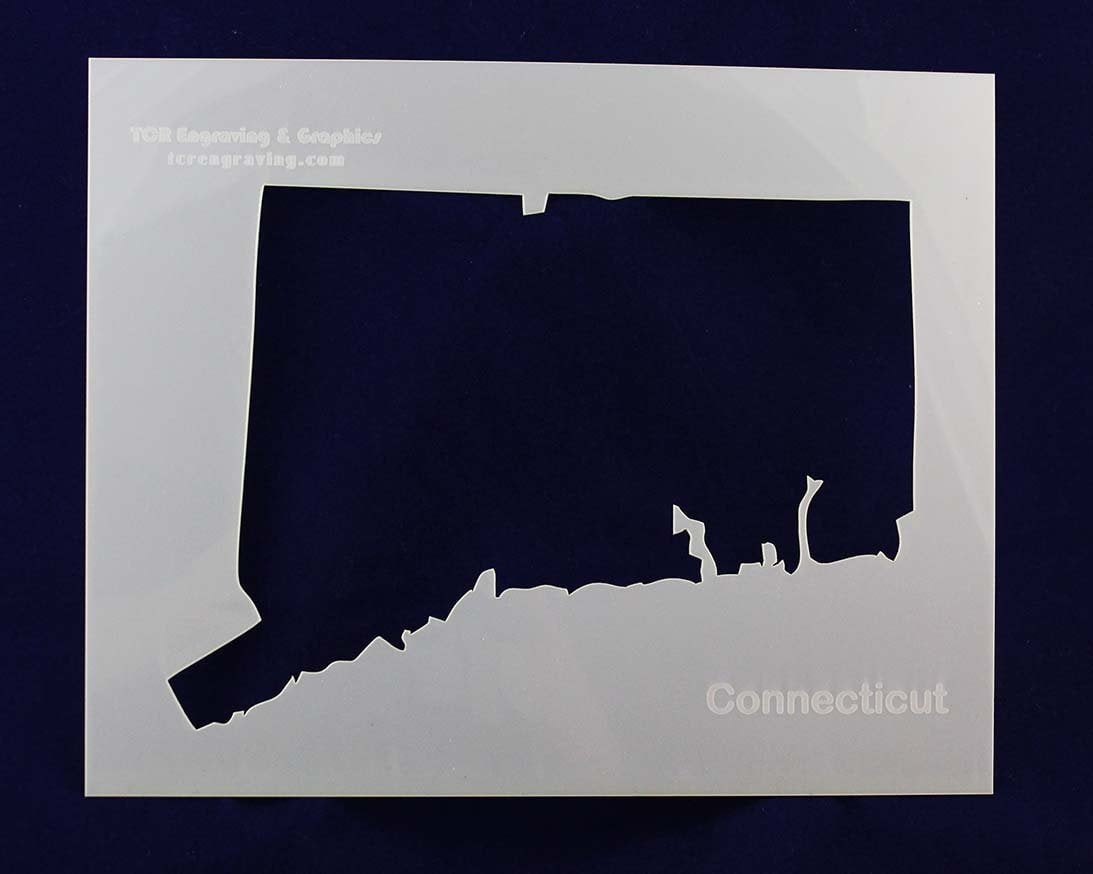 State of Connecticut Stencil 14 Mil 8" X 10" Painting /Crafts ...