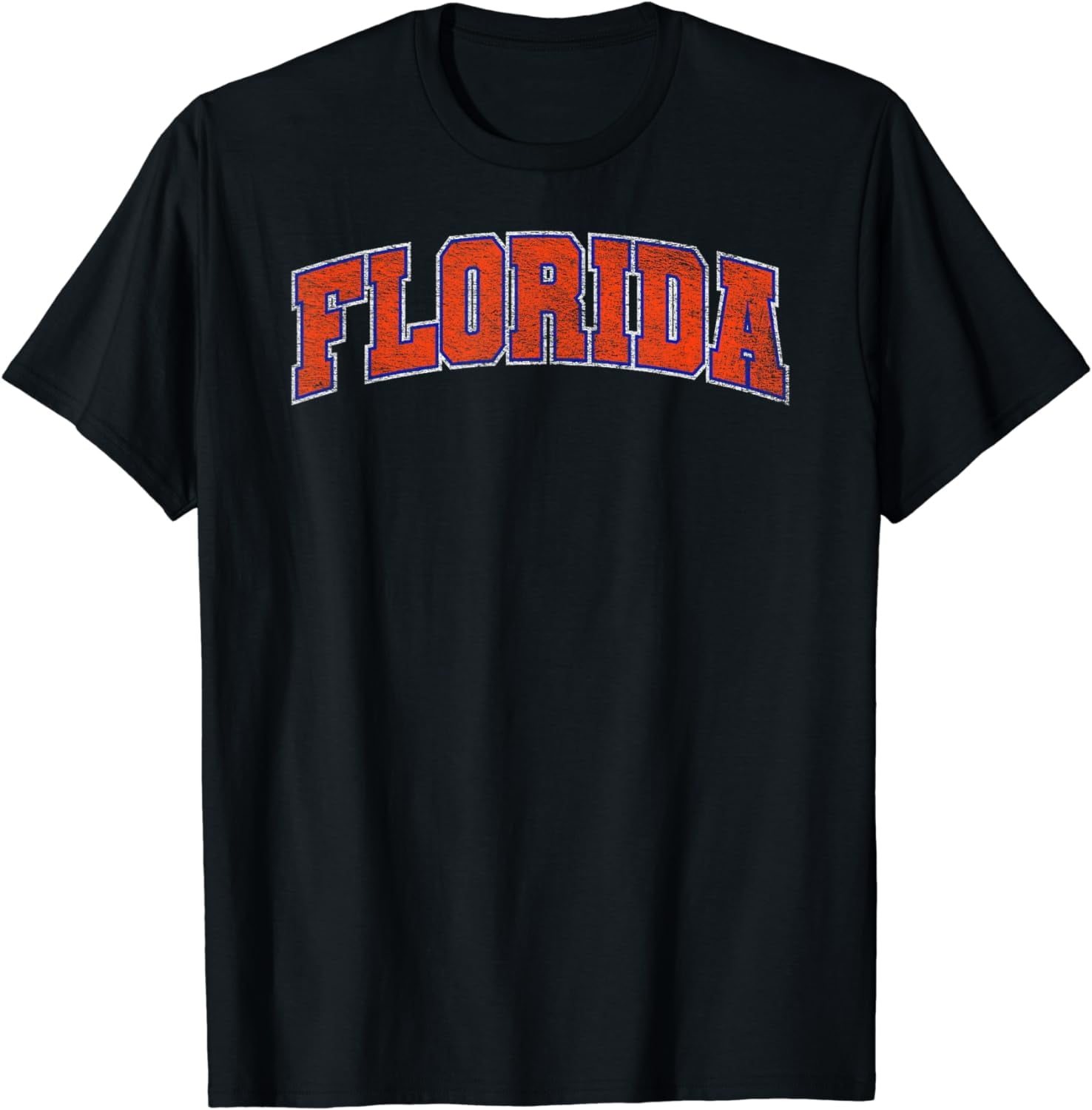 State of Florida Pride Varsity Style Distressed Design T-Shirt ...