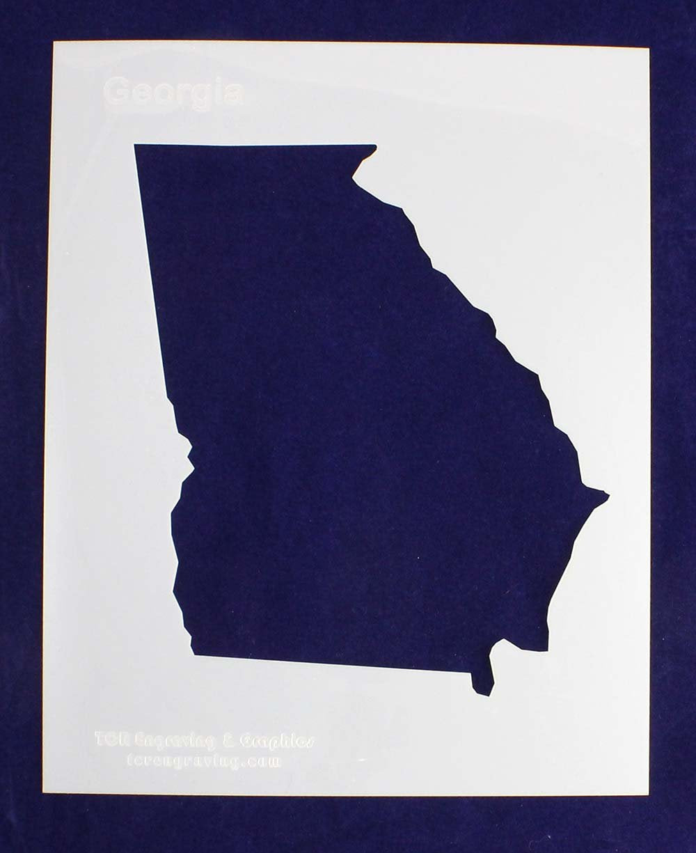 State of Georgia Stencil 14 Mil Mylar - Painting /Crafts/ Templates ...