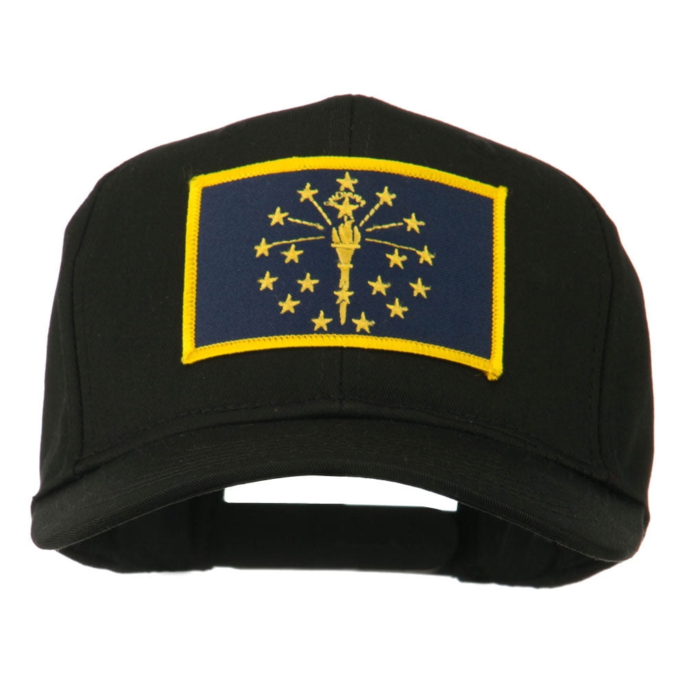 State of Indiana Embroidered Patch Cap - Black OSFM - Walmart.com