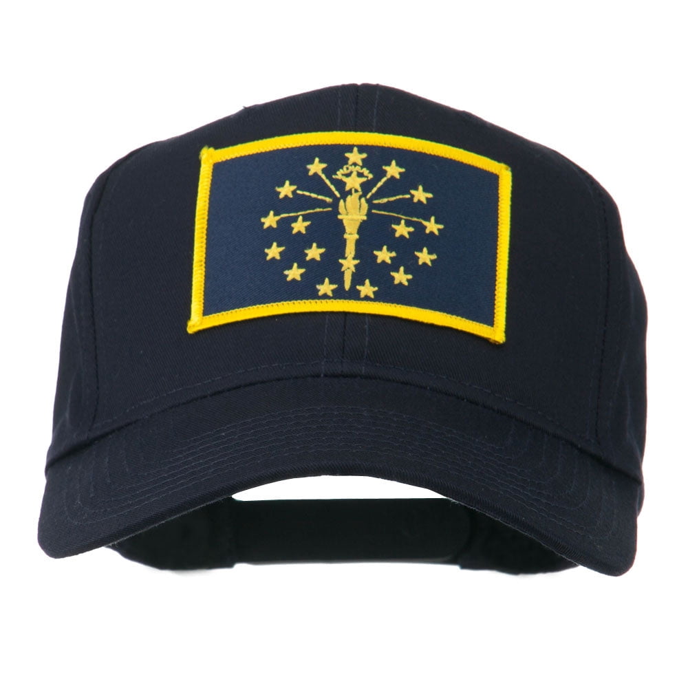 State of Indiana Embroidered Patch Cap - Navy OSFM - Walmart.com