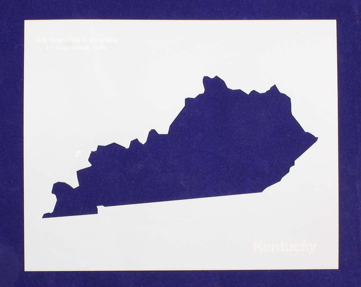 State of Kentucky Stencil 14 Mil Mylar - Painting /Crafts/ Templates ...