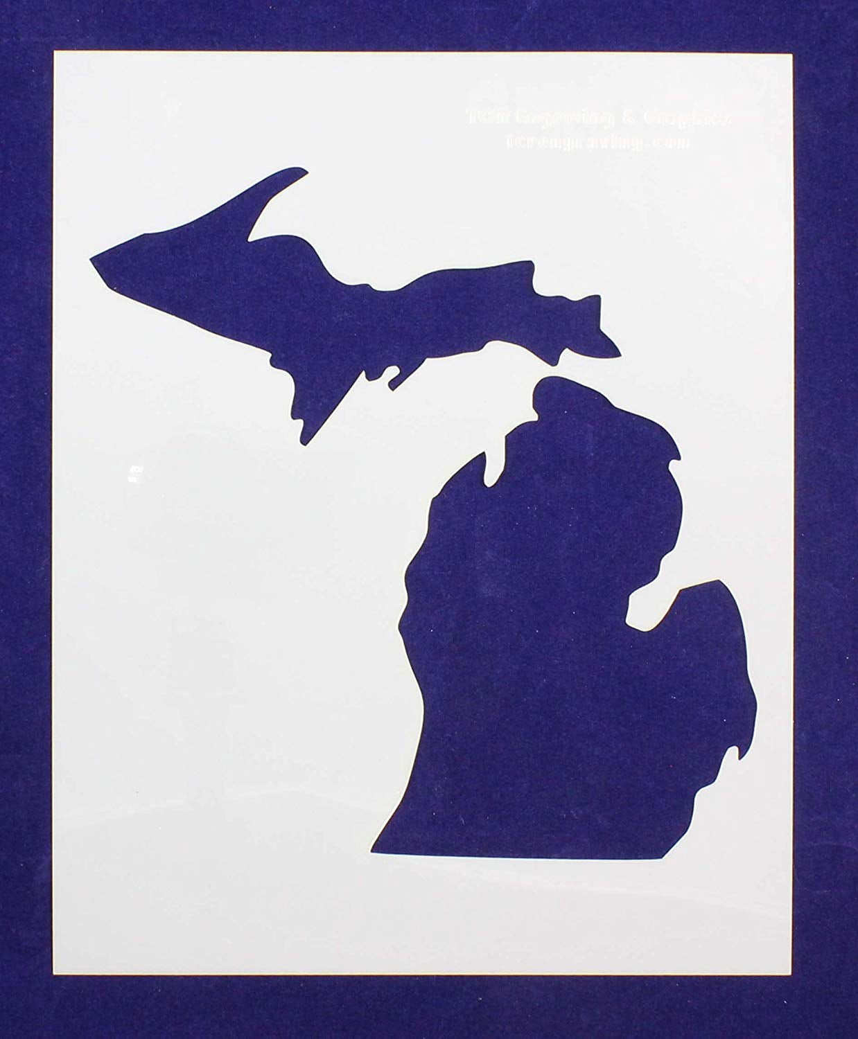 State of Michigan 8x10 Stencil 14 Mil Mylar - Painting /Crafts ...