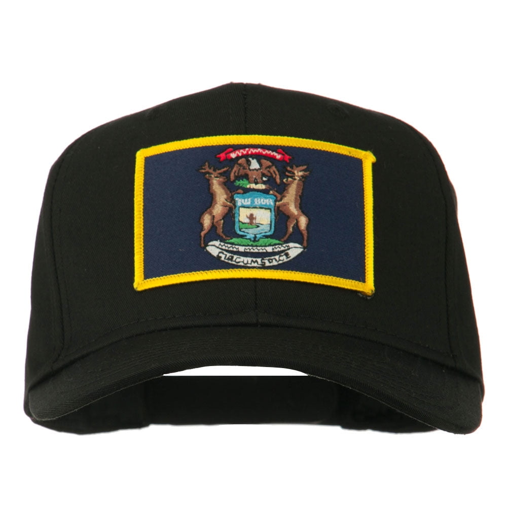 State of Michigan Embroidered Patch Cap - Black OSFM - Walmart.com