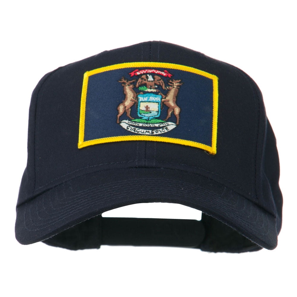 State of Michigan Embroidered Patch Cap - Navy OSFM - Walmart.com