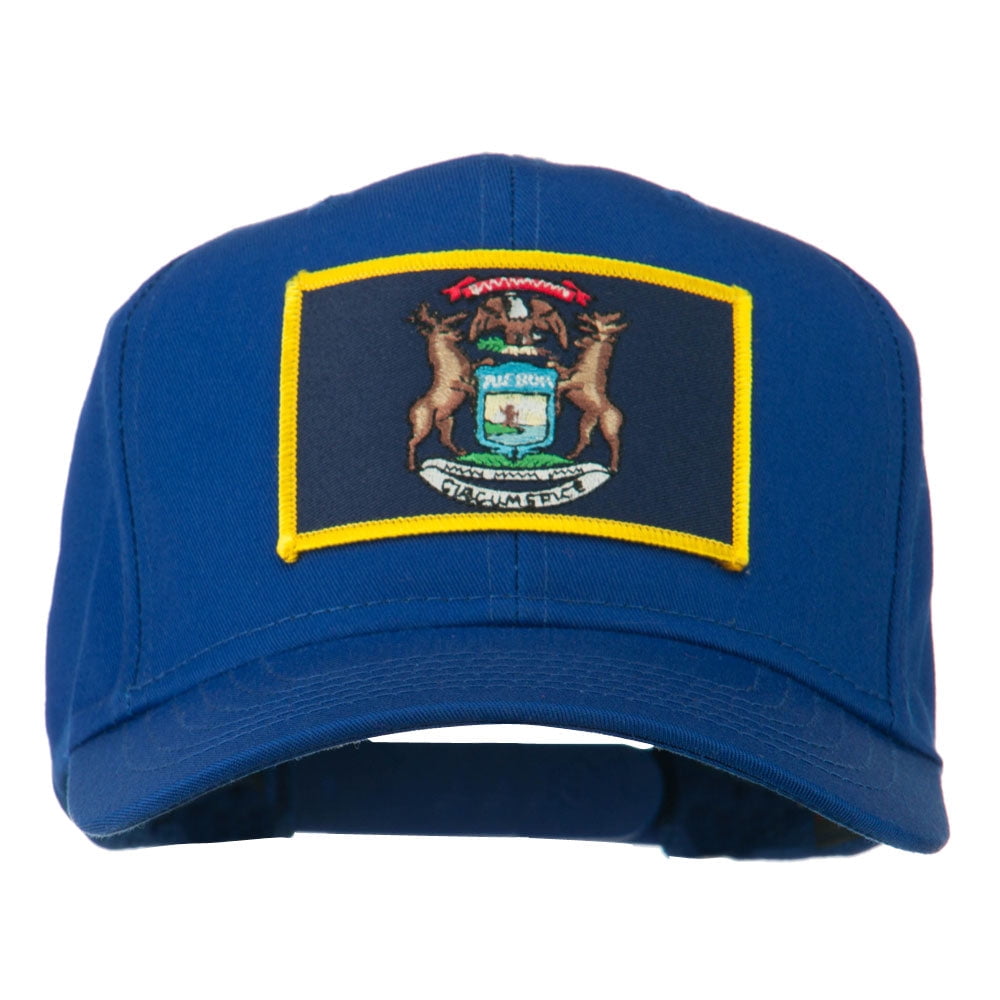State of Michigan Embroidered Patch Cap - Royal OSFM - Walmart.com