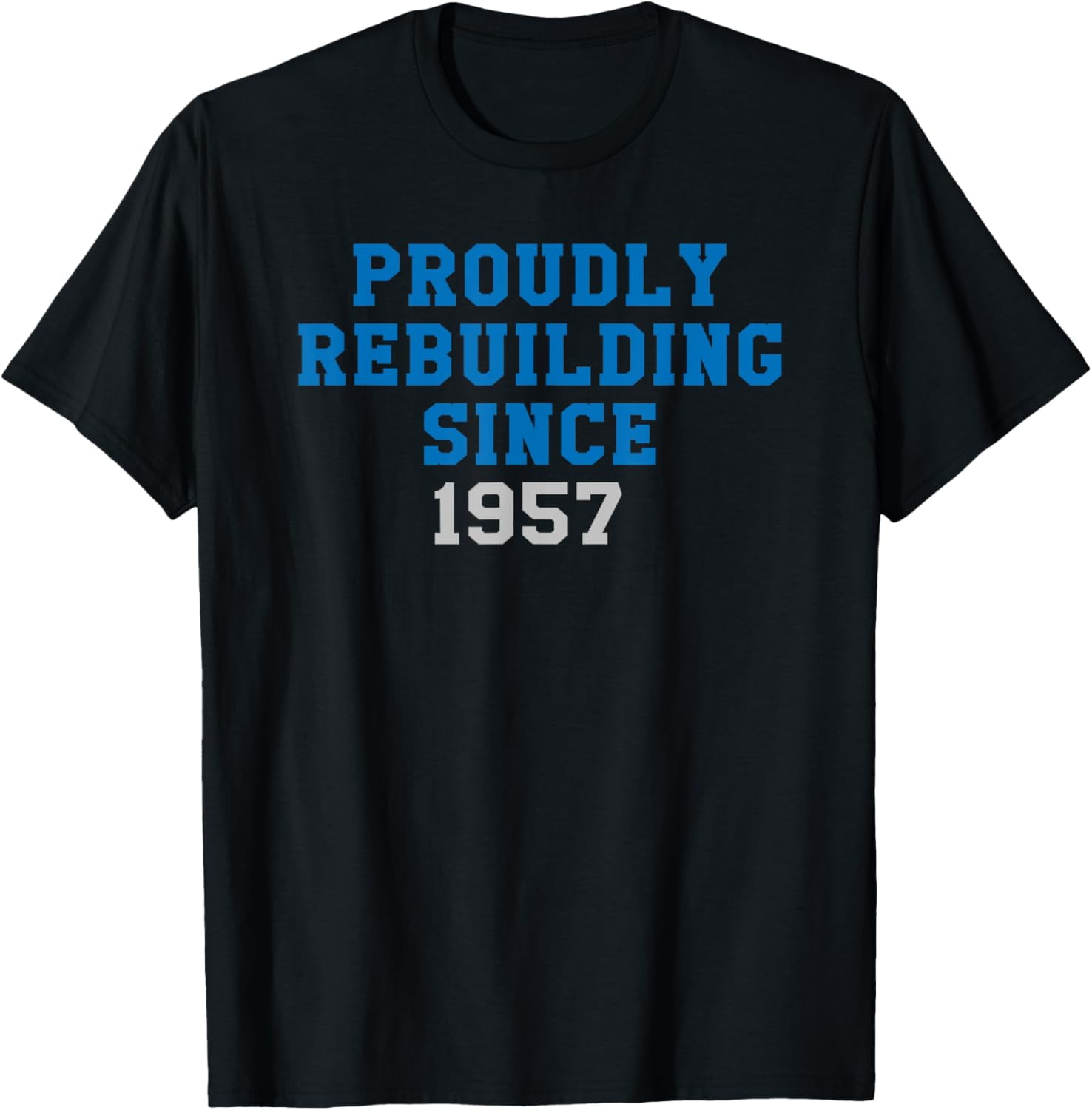 State of Michigan Rebuilding Since 1957 Detroit MI DET 313 T-Shirt ...