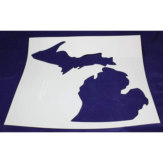 State of Michigan Stencil-Mylar 14 Mil -19"H X 17.5"W - Painting ...