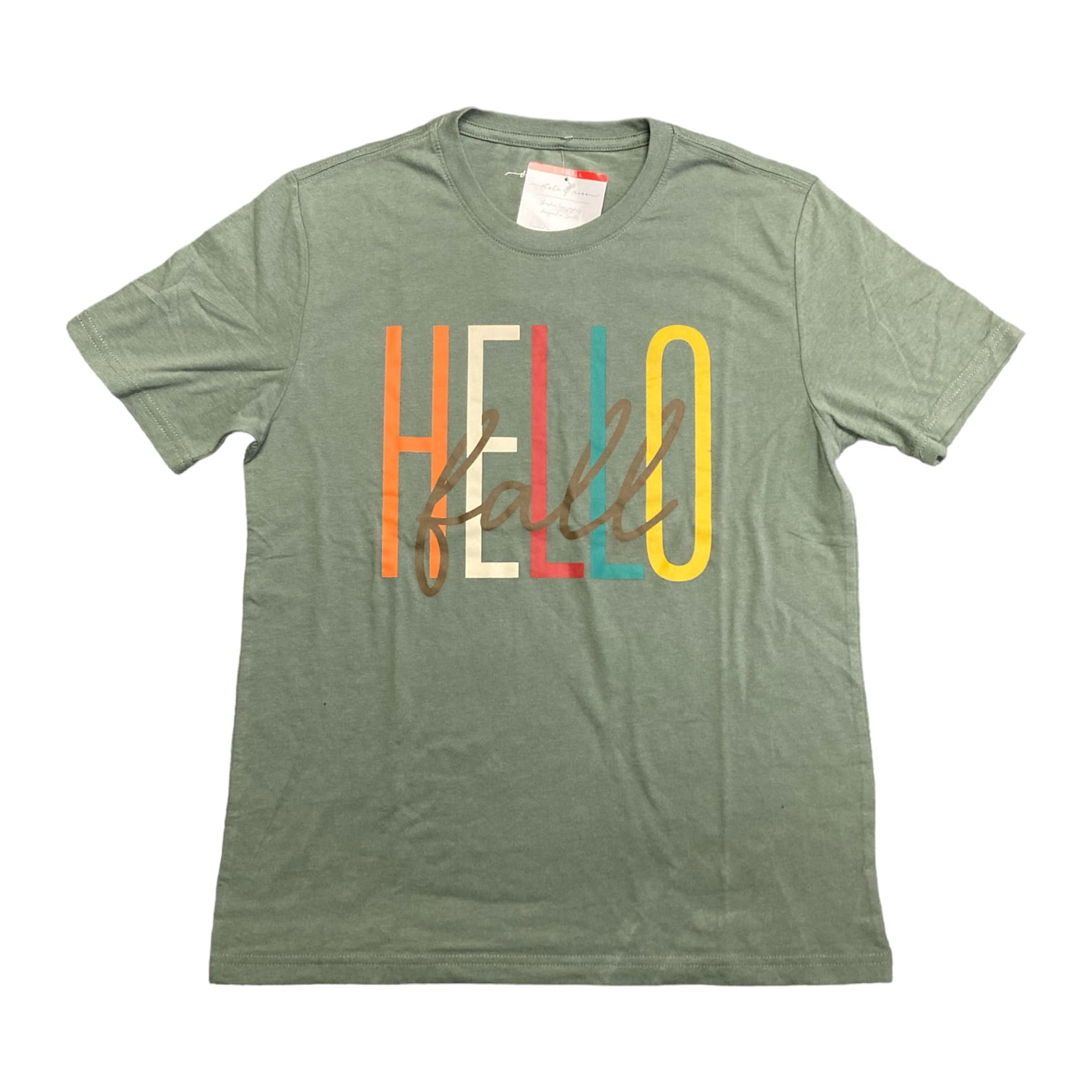 State of Mine Women's Short Sleeve Fall Harvest Graphic Tee (Green, S ...