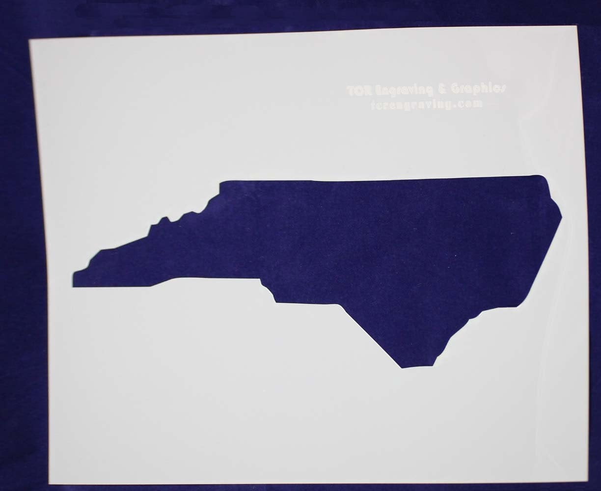 State of North Carolina Stencil 14 Mil Large - Painting /Crafts ...