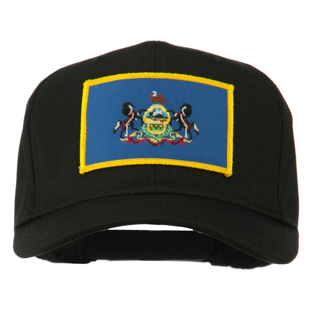 State of Pennsylvania Embroidered Patch Cap - Black OSFM - Walmart.com