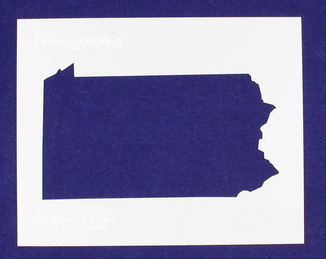 State of Pennsylvania Stencil 14 Mil 8" X 10" Painting /Crafts ...