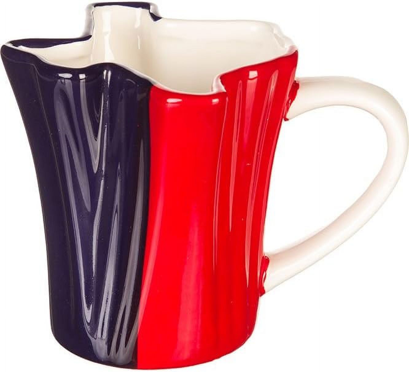 State of Shaped Red White and Blue Coffee Mug 12 ounces - Walmart.com