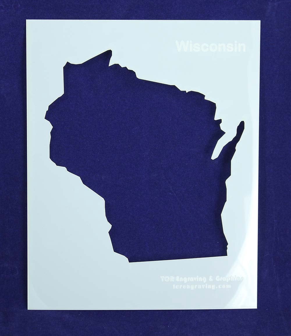 State of Wisconsin Stencil 14 Mil - Painting /Crafts/ Templates ...