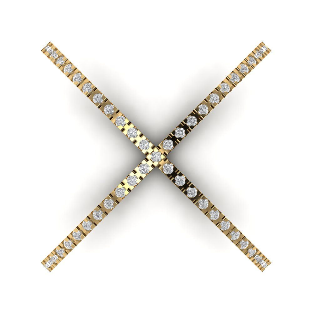 Statement Engagement Ring for Women - 0.245ct Simulated Diamond in 18K ...