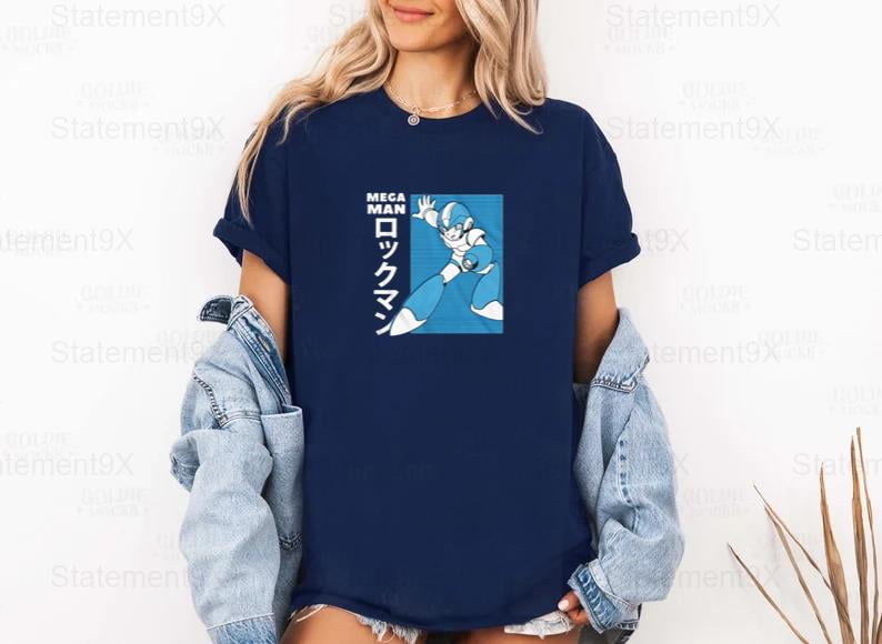 Statement95 Mega Man Jpn Black Gaming Capcom Rockman Japanese Title ...