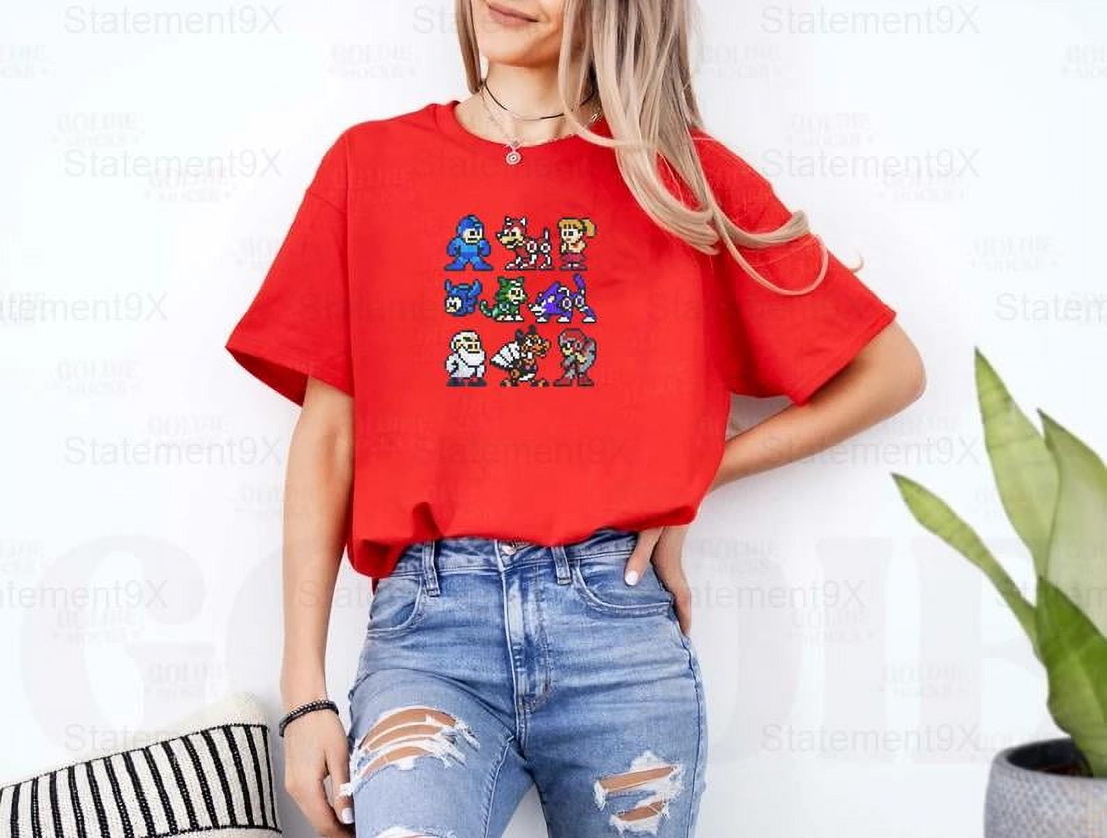 Statement95 Mega Man The Cast Gaming Capcom NES Retro Characters Group ...