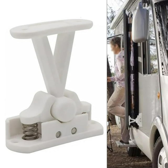 Static Caravan Door Retainer Catch , RV camper door stop retaining clip ...