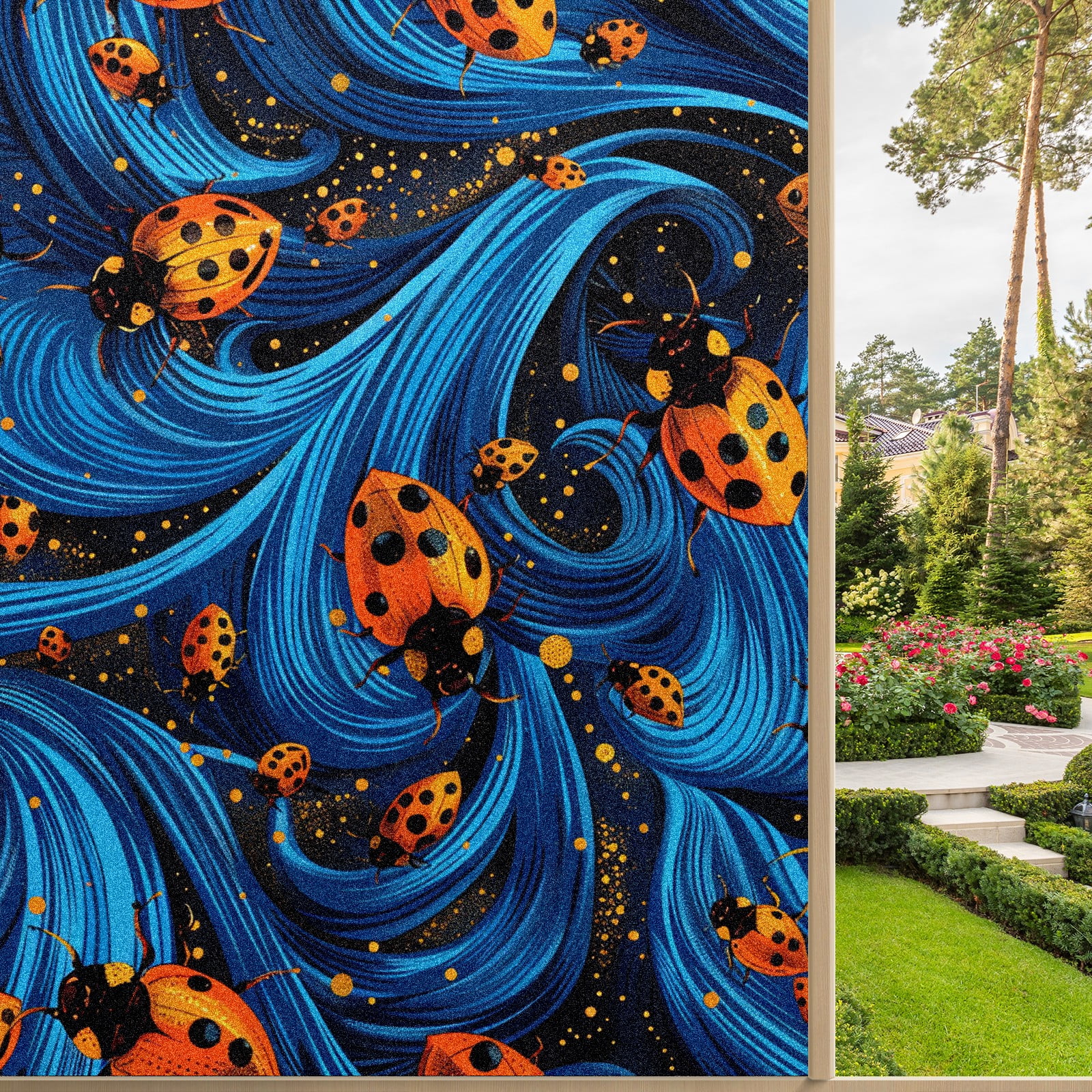 Static Cling Decorative Window Film Frosted Privacy Film Window Clings ...