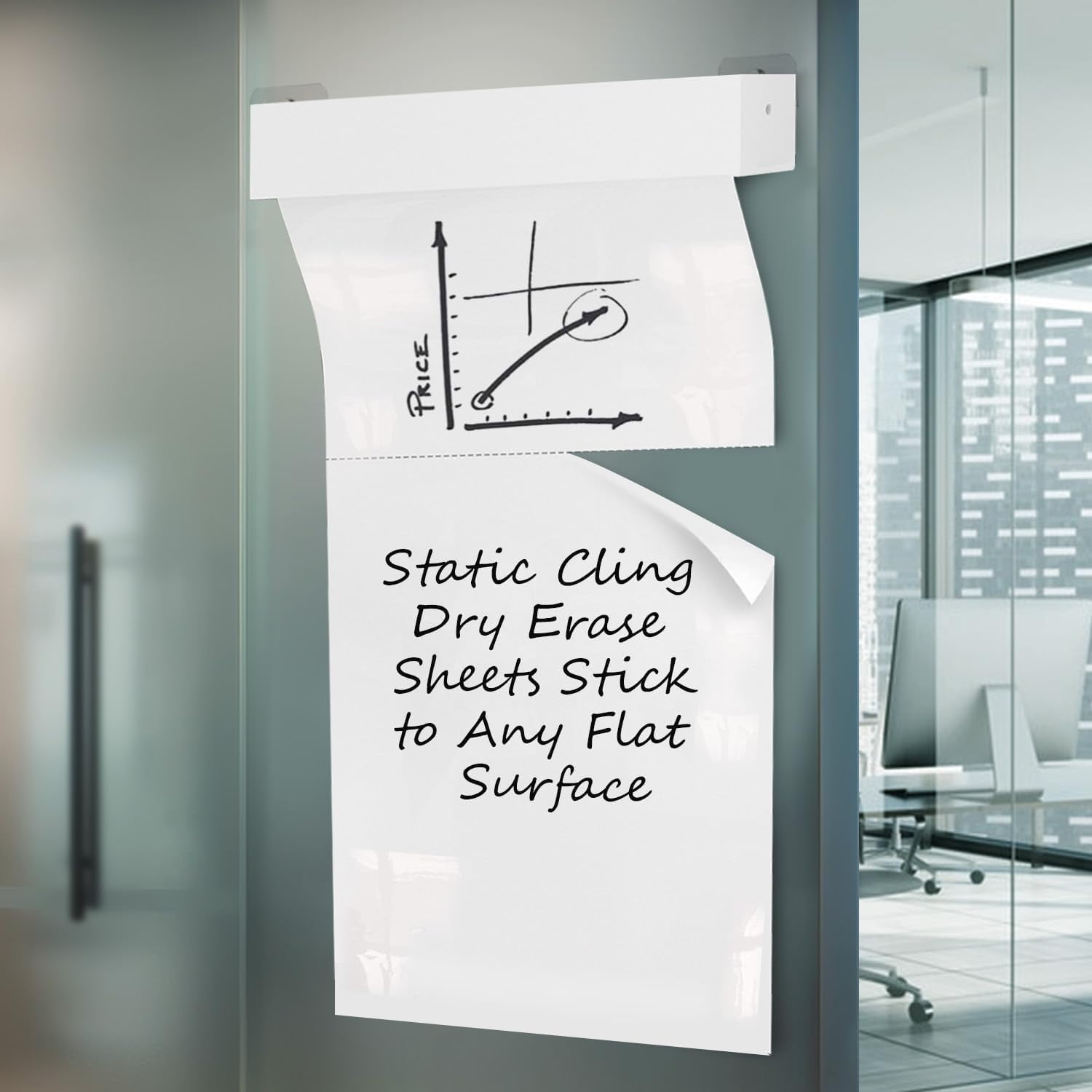 Static Cling Dry Erase Sheets, Removable Reusable Restickable ...