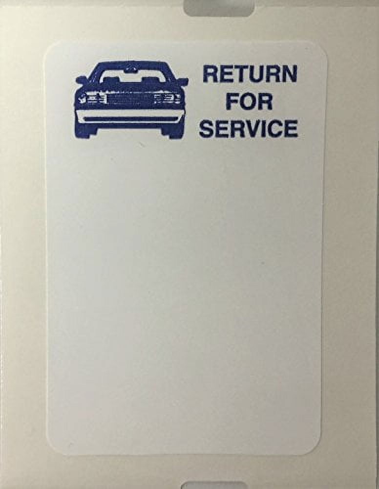 Static Cling Return for Service White Labels for Thermal Printer Oil ...