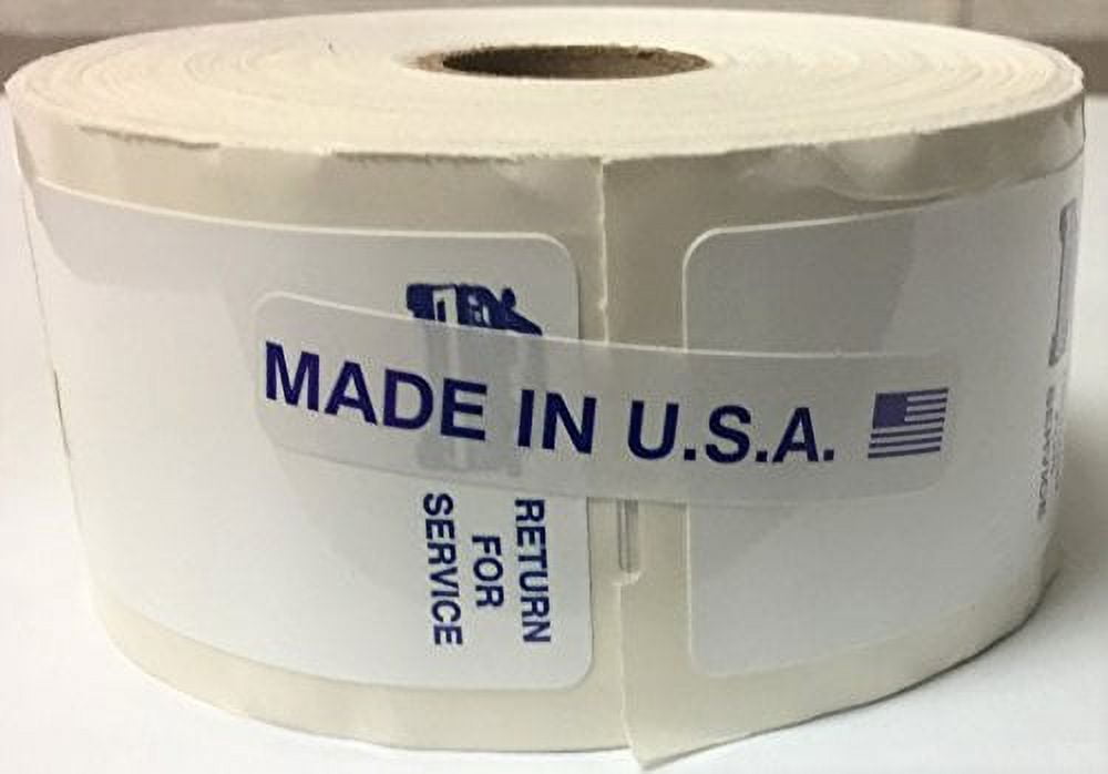 Static Cling Return for Service White Labels for Thermal Printer Oil ...