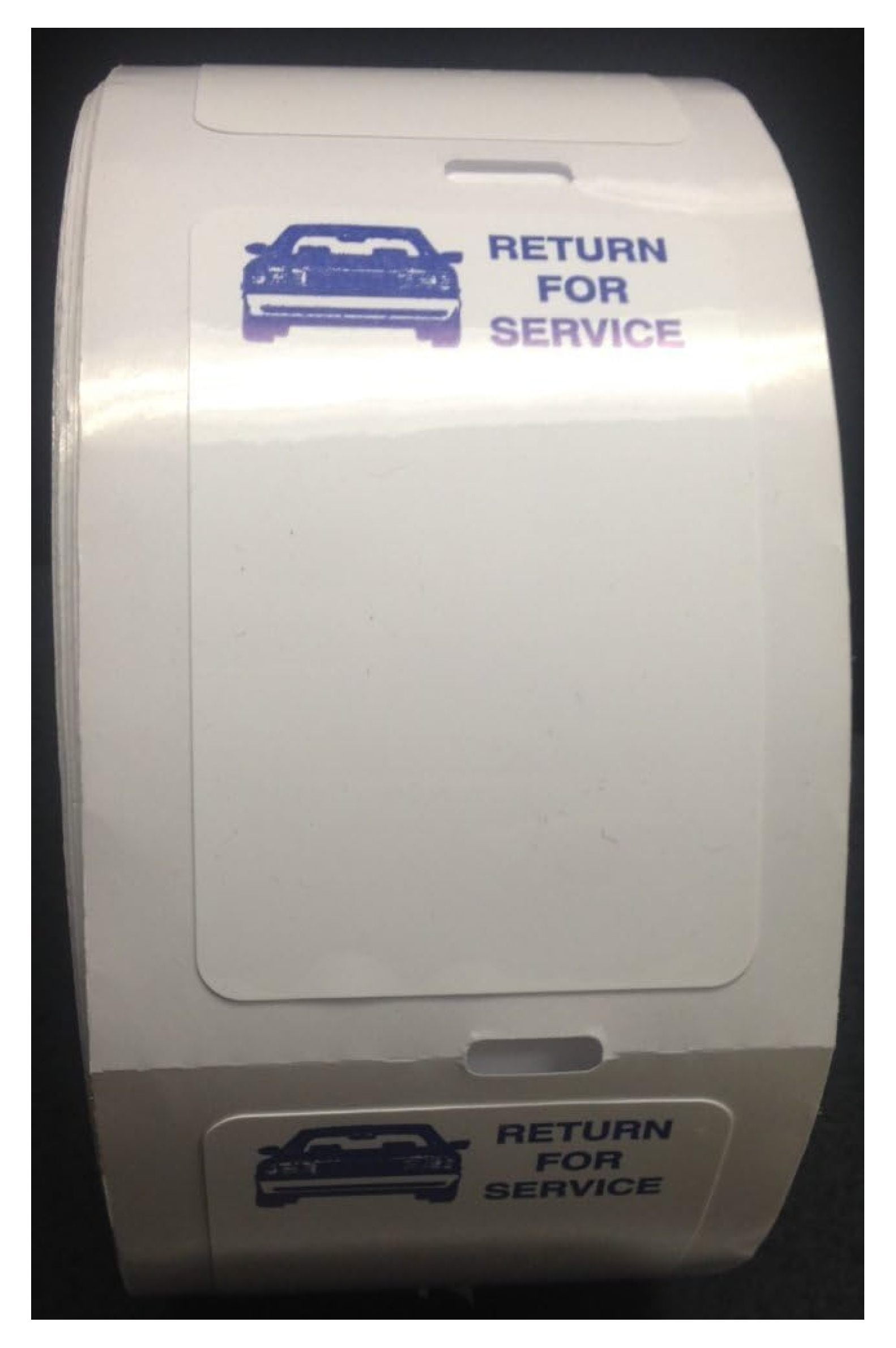 Static Cling Return for Service White Labels for Thermal Printer Oil ...