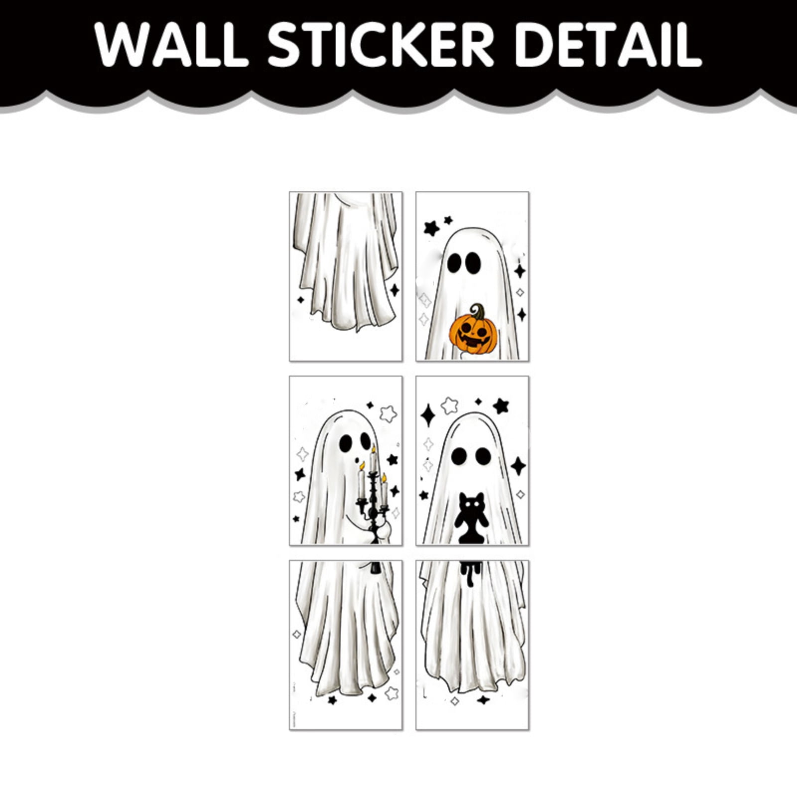 Static Cling Window Decals - Spooky Halloween Window Stickers For ...